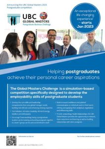 Register teams for UBC Global Masters Postgraduate | UBC Worldwide